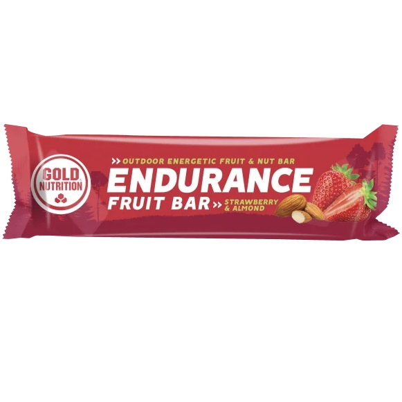 Baton energetic Gold Nutrition Endurance Fruit Bar Aroma de Capsuni, 40g