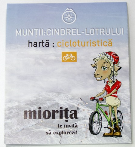 Harta cicloturistica Muntii Carpati - Cindrel Lotrului