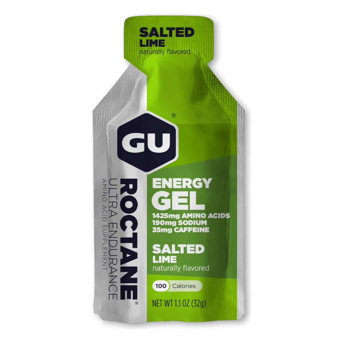 Gel energizant GU Roctane Energy Gel, aroma salted lime, 60g